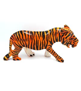 Wooden Tiger hand crafted byArtisan from AfriArtisan
